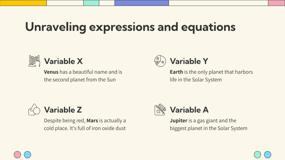 Math: Introduction to Algebraic Expressions and Equations