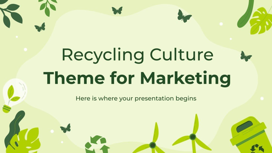 Recycling Culture Theme for Marketing | Google Slides & PPT