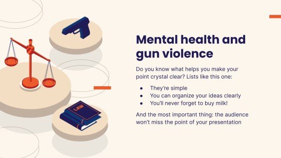 Preventing Violence Through Gun Control Laws | Google Slides