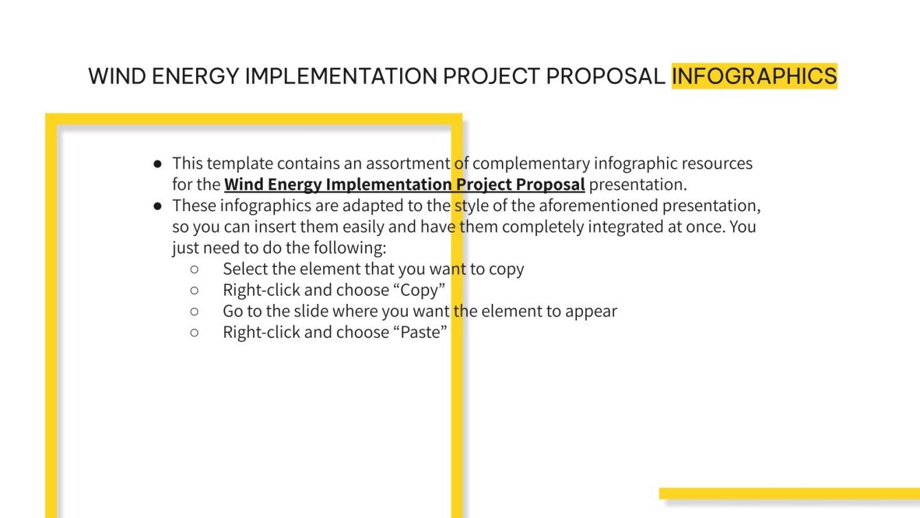 Wind Energy Implementation Project Proposal Infographics