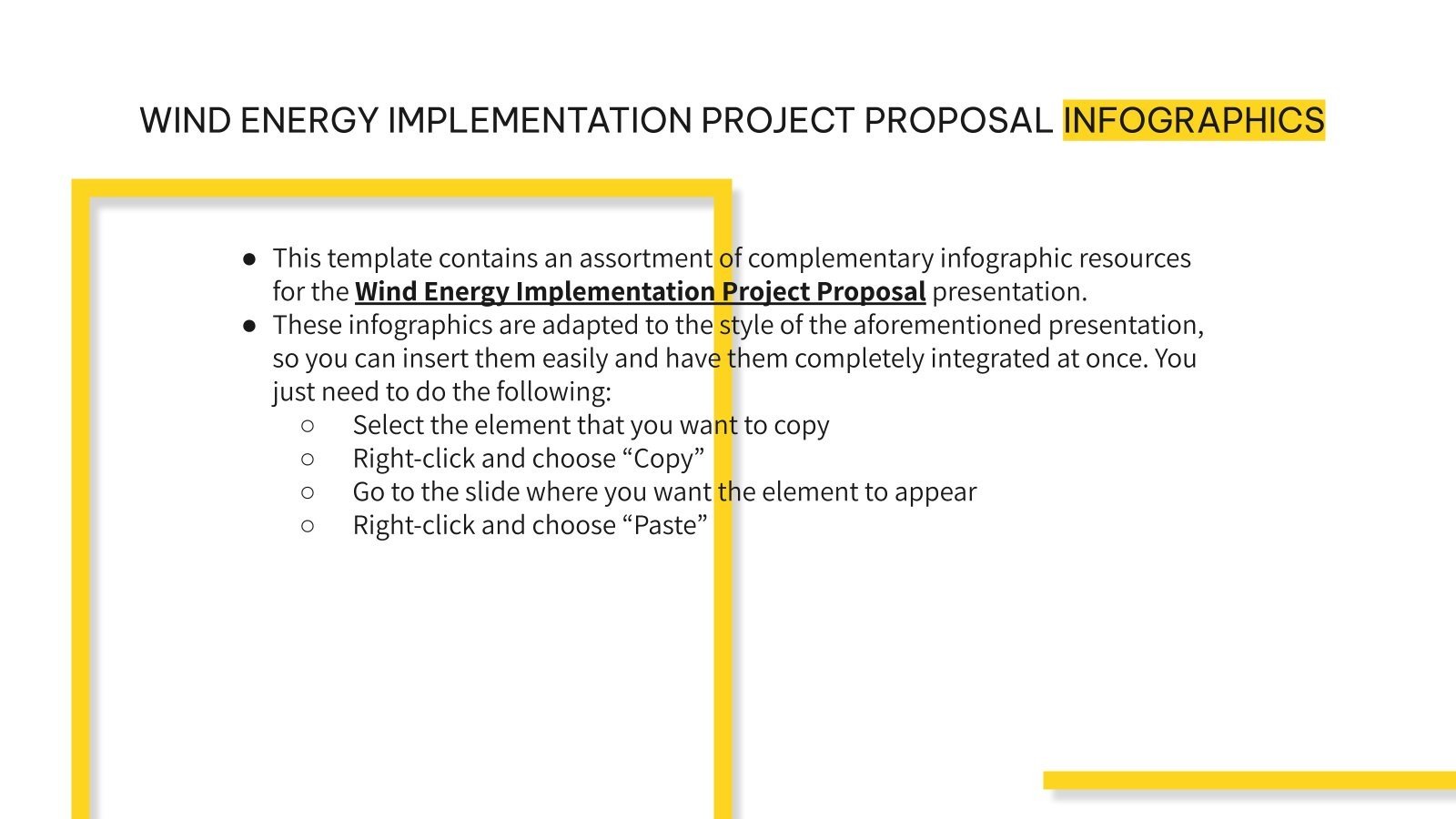 Wind Energy Implementation Project Proposal Infographics