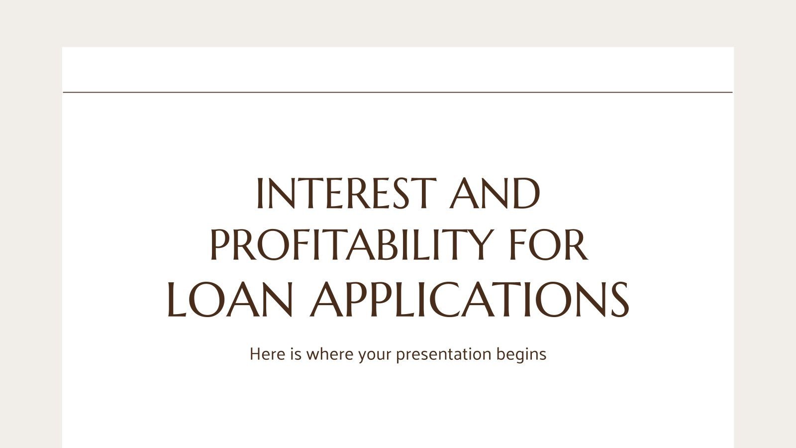 Interest and Profitability for Loan Applications
