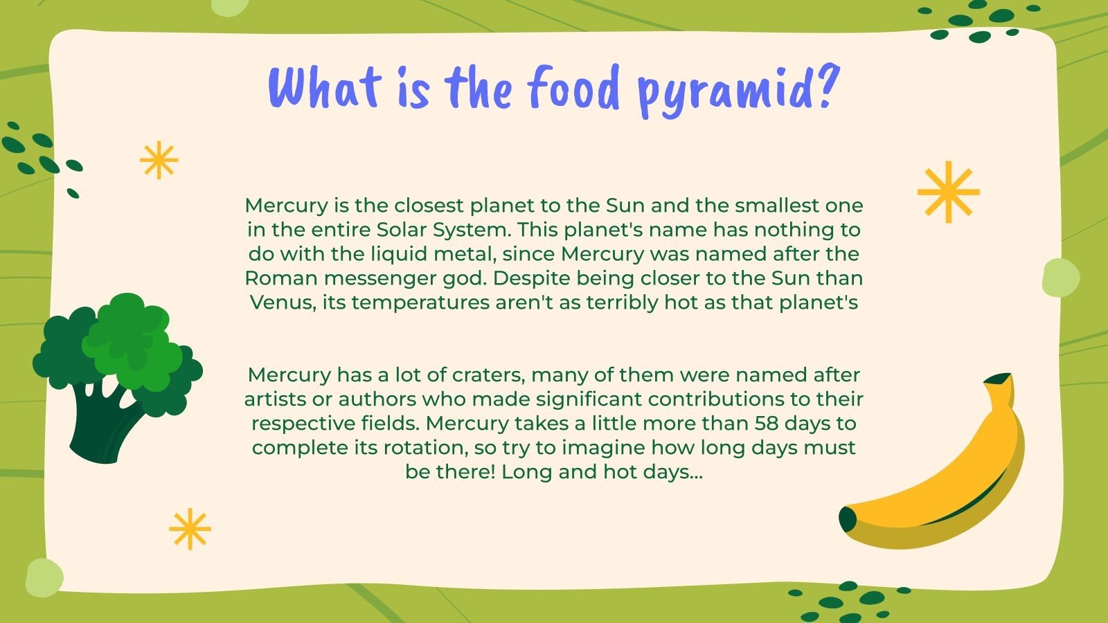 Lesson for Elementary to Celebrate Global Food Day