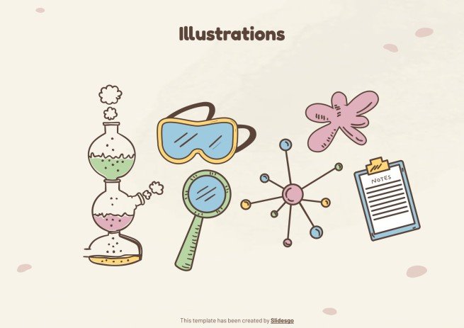 Kimok Science Doodles Style Illustration/Icon Pack