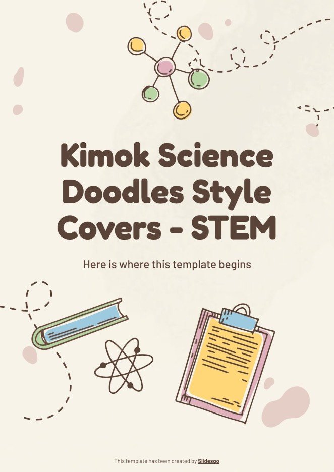 Kimok Science Doodles Style Binders/Covers