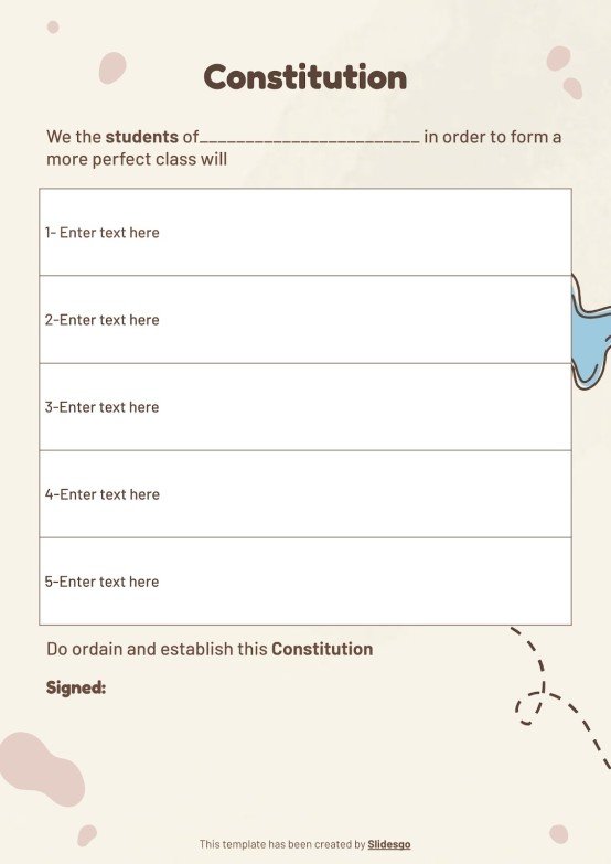 Kimok Science Doodles Style Class Constitution Project