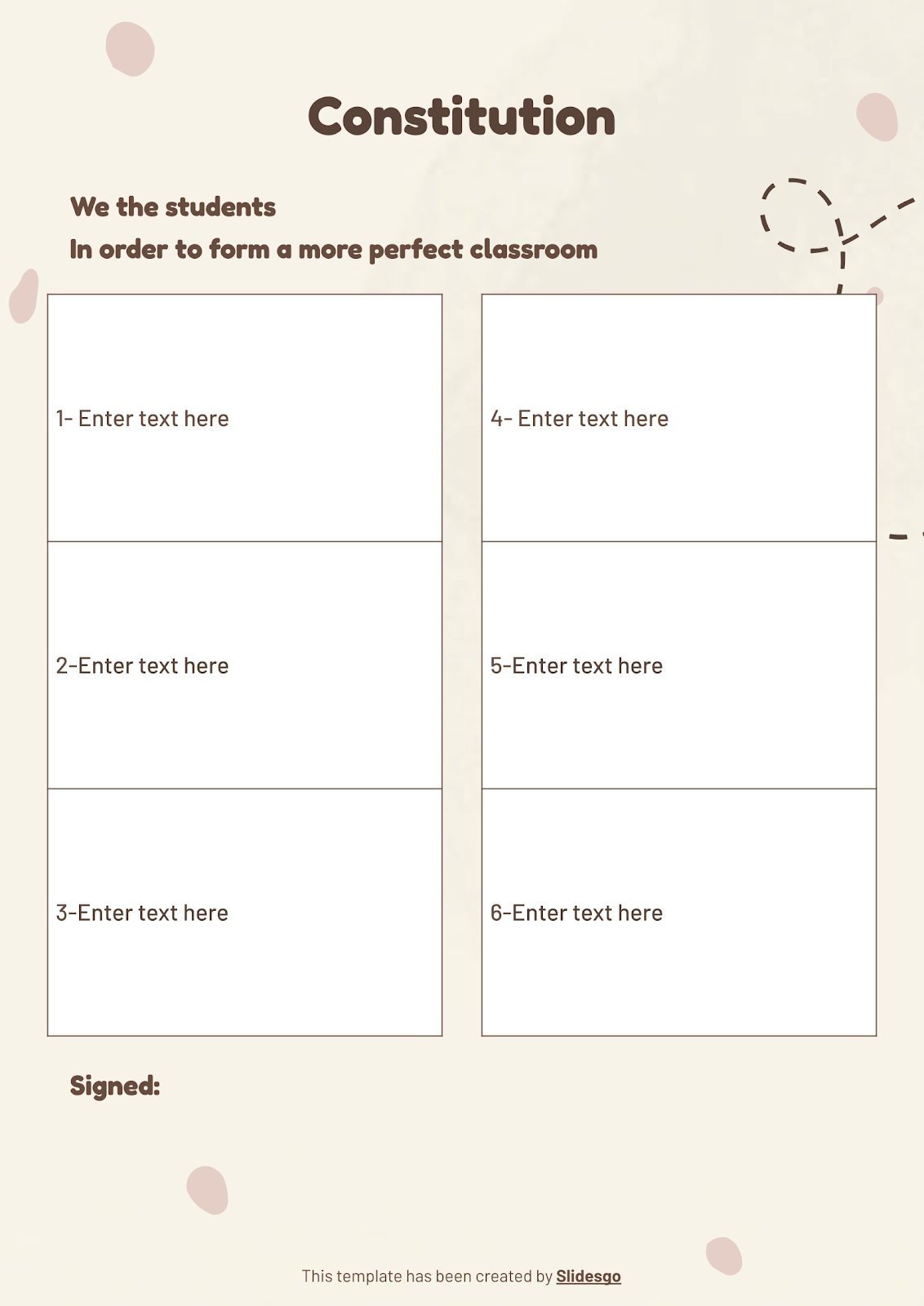 Kimok Science Doodles Style Class Constitution Project