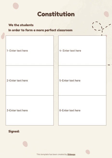 Kimok Science Doodles Style Class Constitution Project