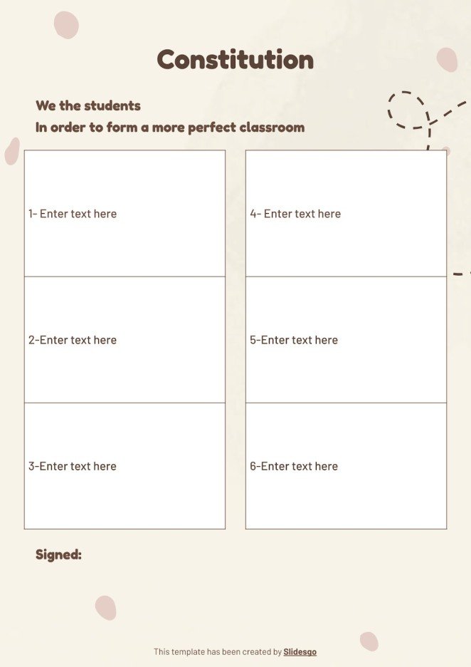Kimok Science Doodles Style Class Constitution Project