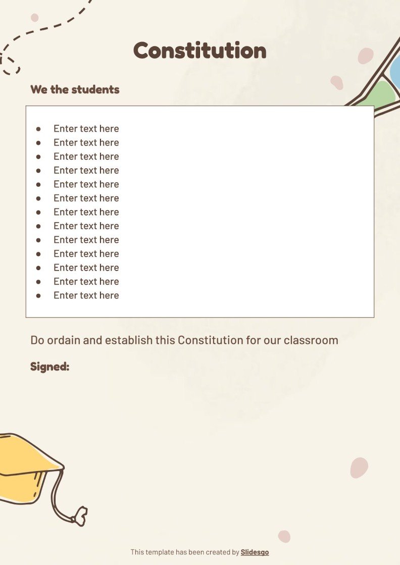 Kimok Science Doodles Style Class Constitution Project