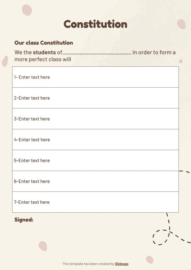 Kimok Science Doodles Style Class Constitution Project