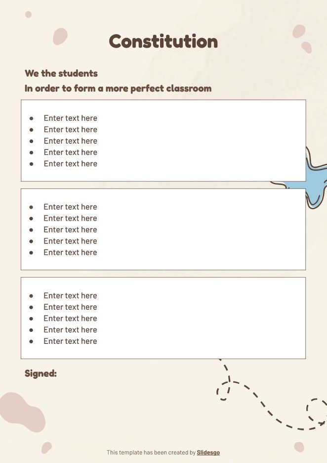 Kimok Science Doodles Style Class Constitution Project