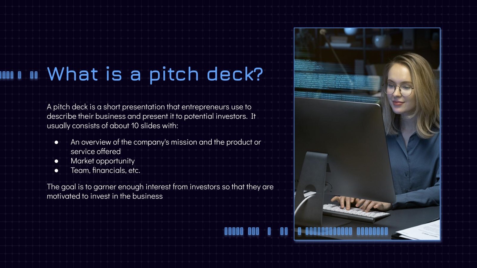 Pitch deck de software de ingeniería | Google Slides y PPT