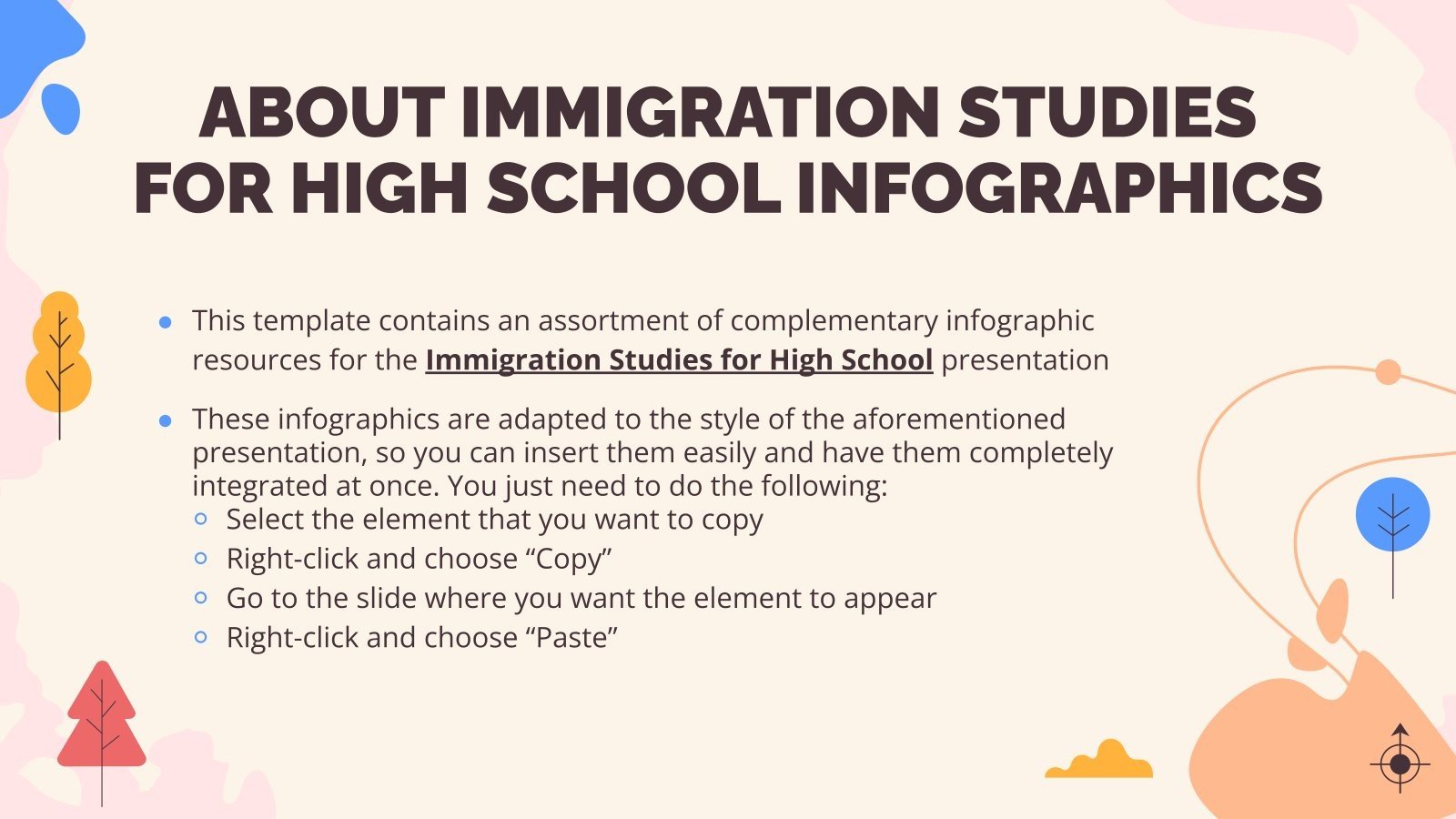 Immigration Studies for High School Infographics