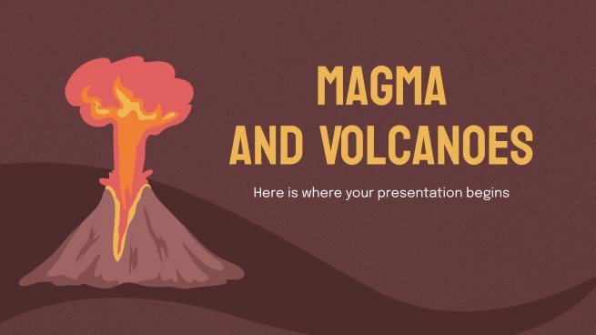 Free Google Slides themes & PPT templates about volcanoes