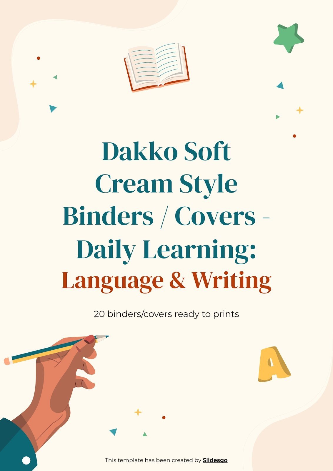 Dakko Soft Cream Style Binders / Covers - Daily Learning