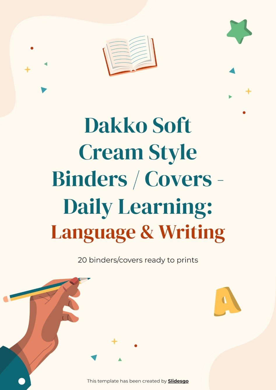 Dakko Soft Cream Style Binders / Covers - Daily Learning