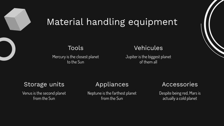 Material Handling | Google Slides & PowerPoint template