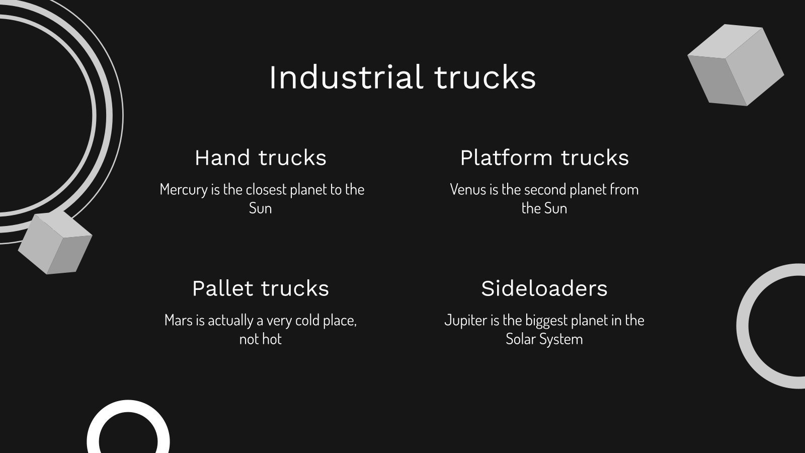 Material Handling | Google Slides & PowerPoint template