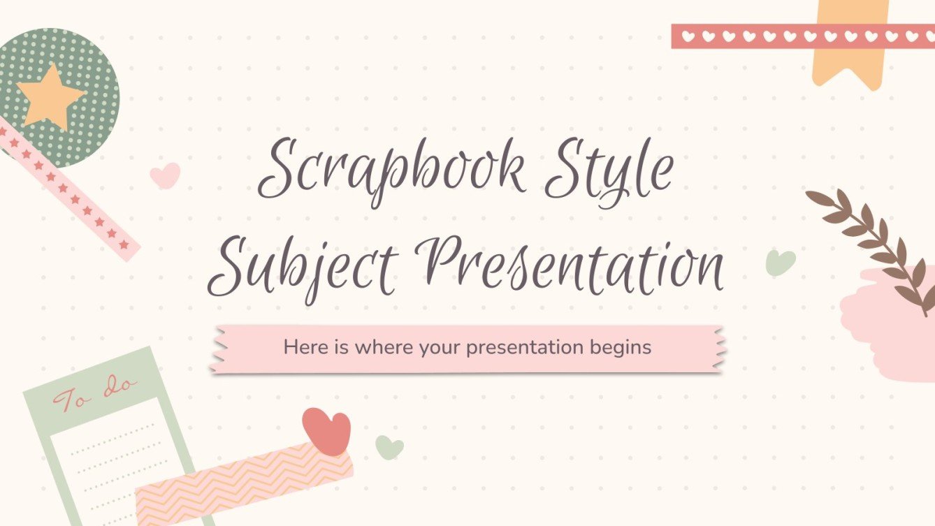 Panno Pastel Scrapbook Style Subject Presentation