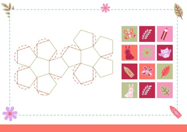 Pre-K Technical Drawing Printable Sheets: 3D Geometric Shapes