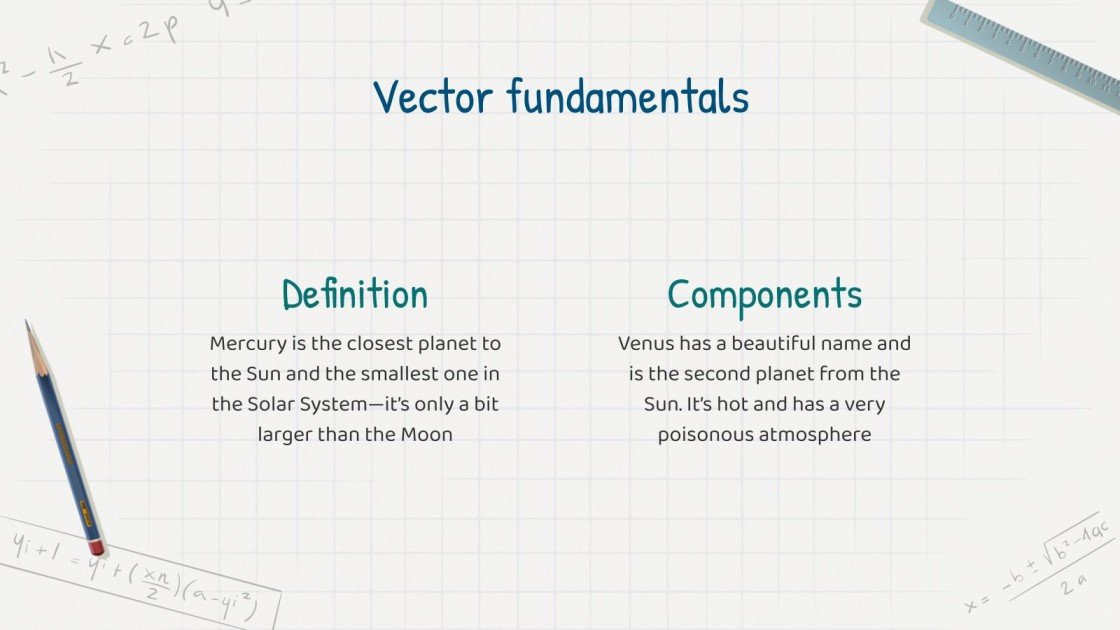 Pre-Calculus Lesson for High School: Vectors | Google Slides