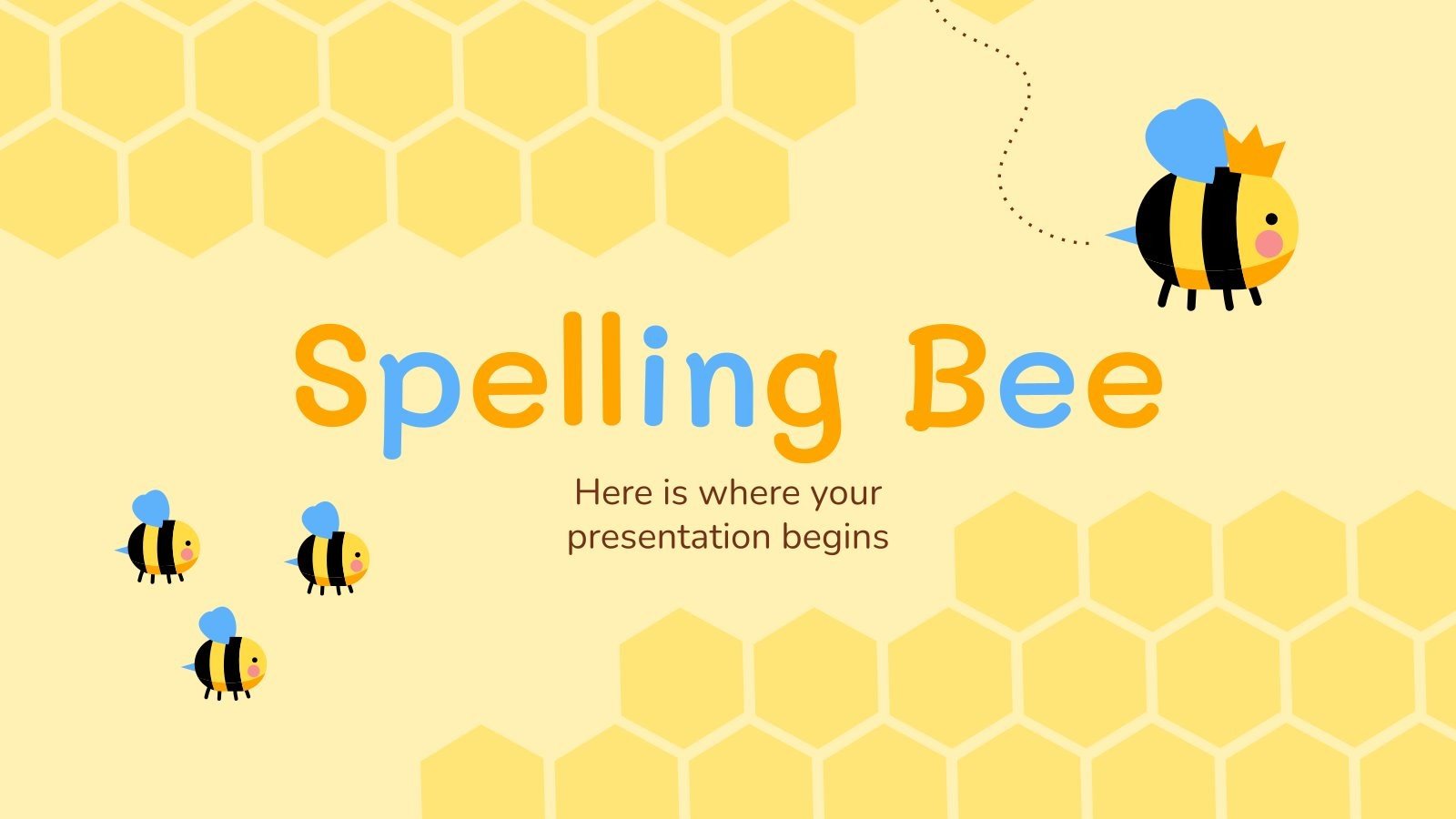 Spelling Bee Google Slides theme and PowerPoint template