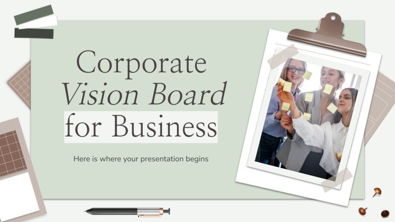 Vision board templates for Google Slides & PowerPoint