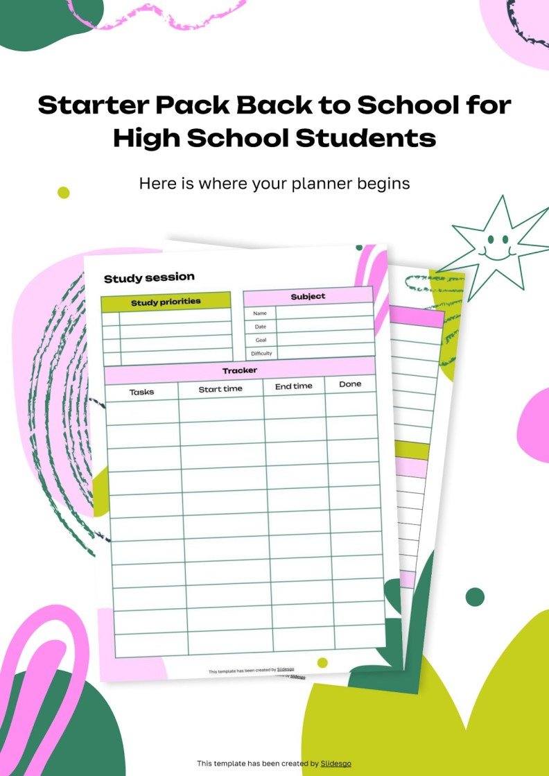 Starter Pack Back To School for High School Students