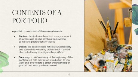 Oil Painter Portfolio | Google Slides & PowerPoint template
