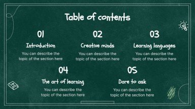 Doodle Chalkboard Style Lesson | Google Slides & PPT