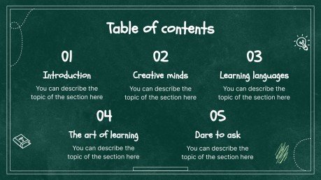 Doodle Chalkboard Style Lesson | Google Slides & PPT