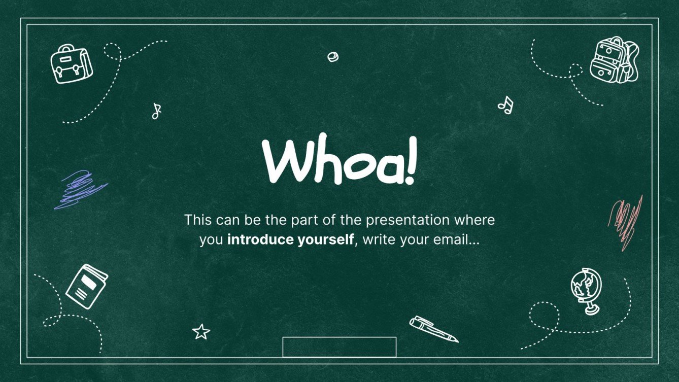 Doodle Chalkboard Style Lesson | Google Slides & PPT