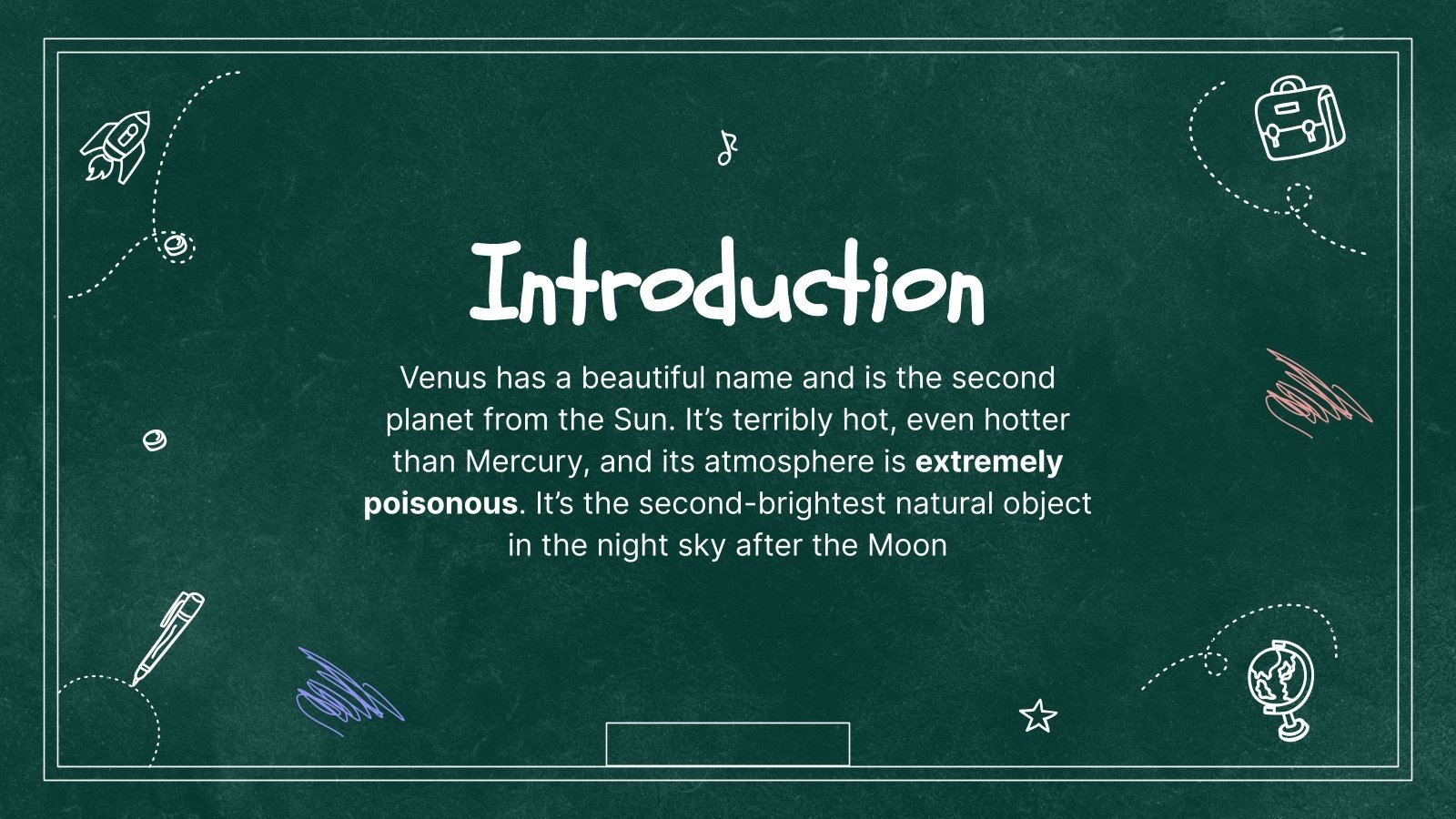 Doodle Chalkboard Style Lesson | Google Slides & PPT