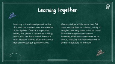 Doodle Chalkboard Style Lesson | Google Slides & PPT