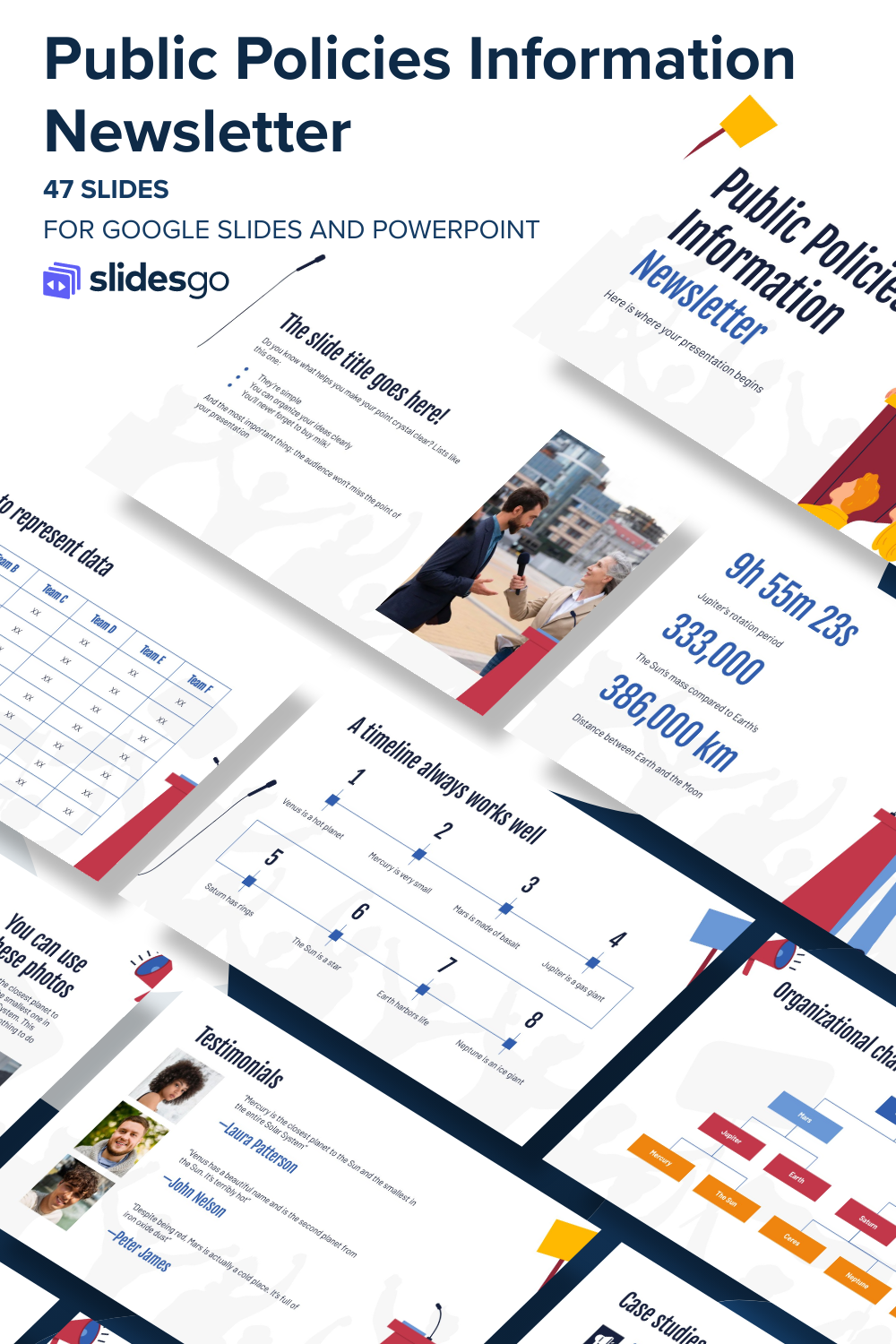 Public Policies Information Newsletter | Google Slides & PPT