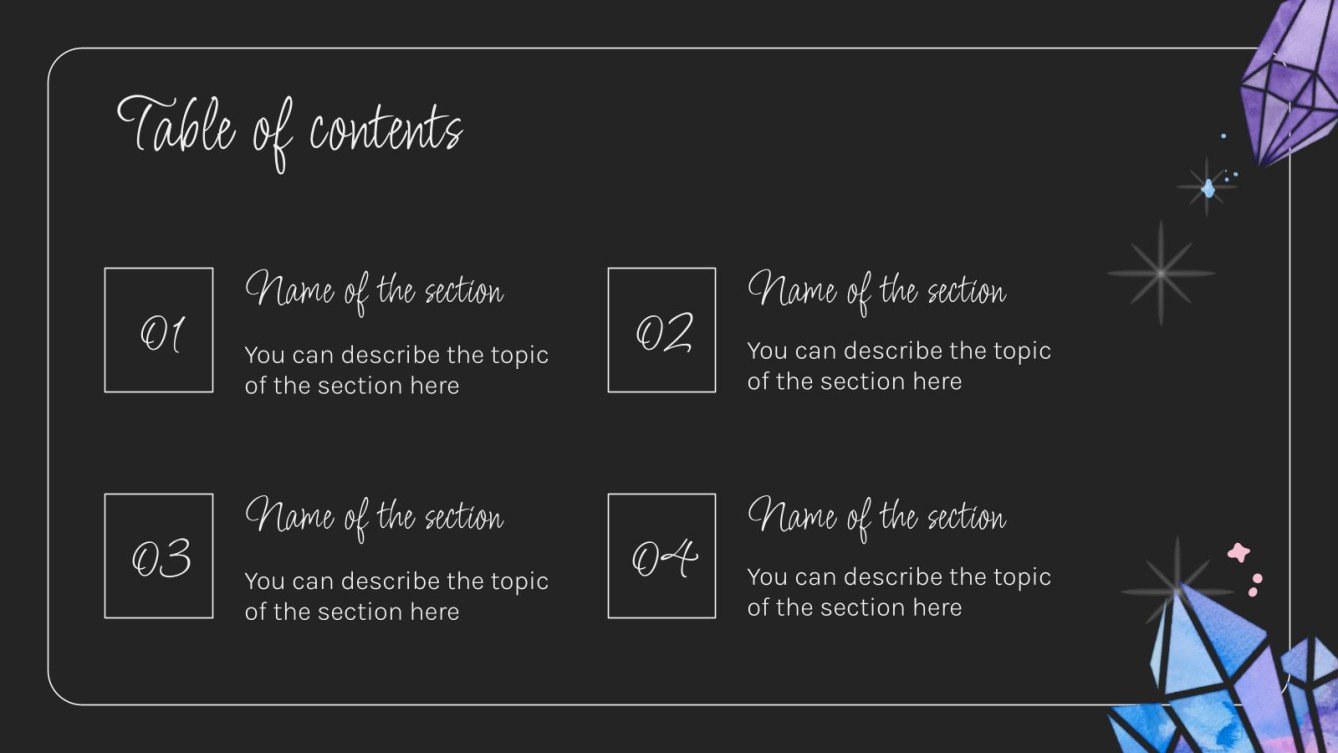 Magic Crystals Theme | Google Slides & PowerPoint