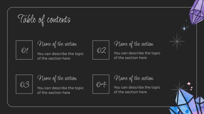 Magic Crystals Theme | Google Slides & PowerPoint