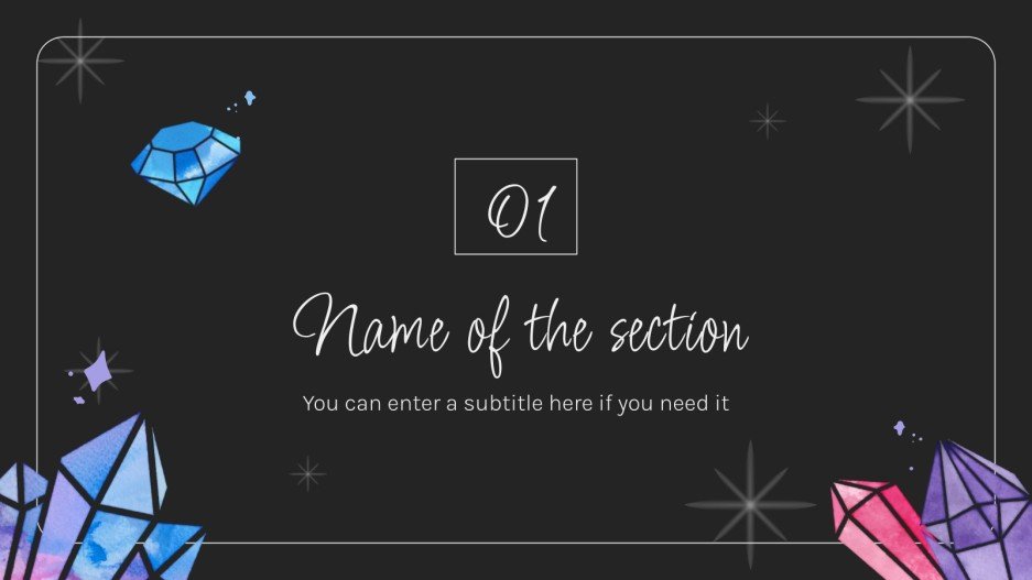 Magic Crystals Theme | Google Slides & PowerPoint