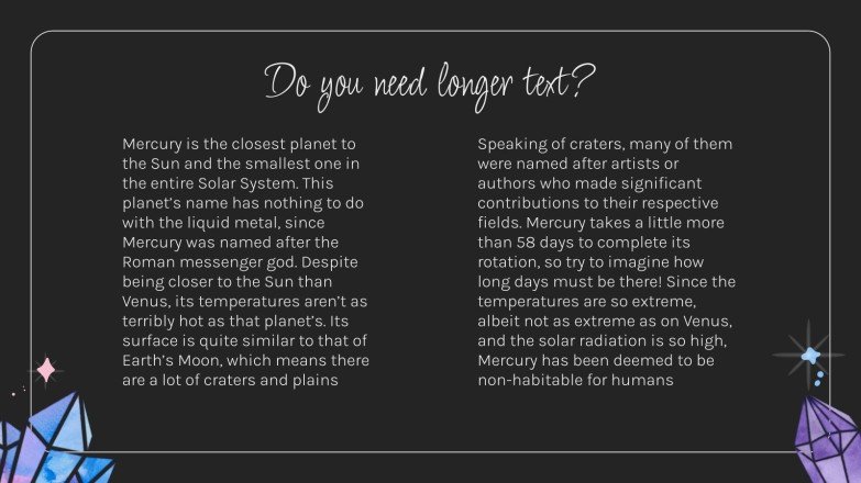 Magic Crystals Theme | Google Slides & PowerPoint