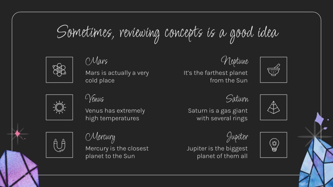 Magic Crystals Theme | Google Slides & PowerPoint