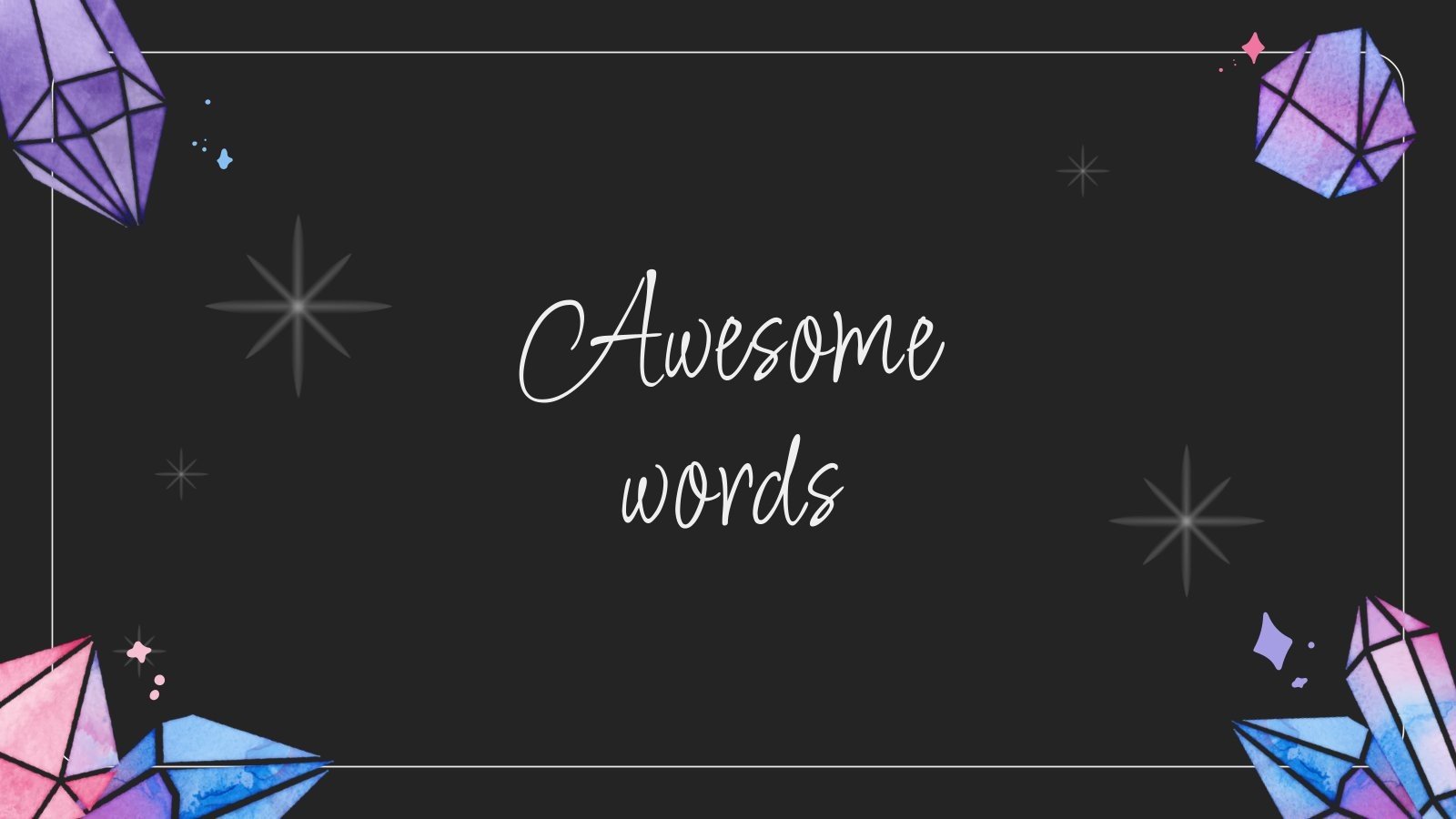 Magic Crystals Theme | Google Slides & PowerPoint