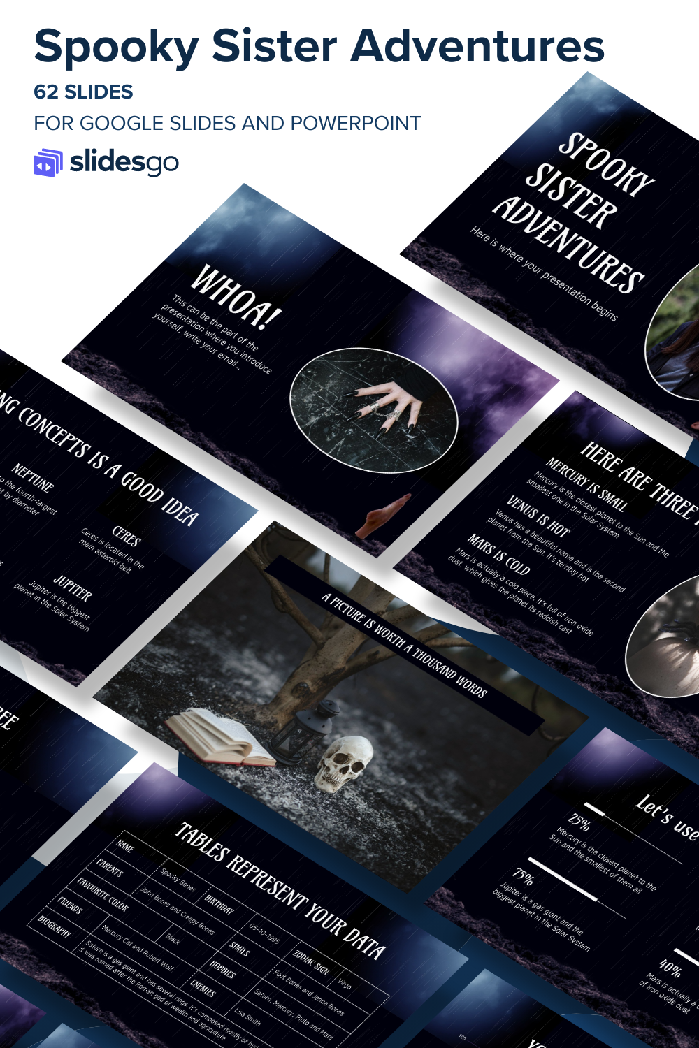 Spooky Sister Adventures | Google Slides & PowerPoint