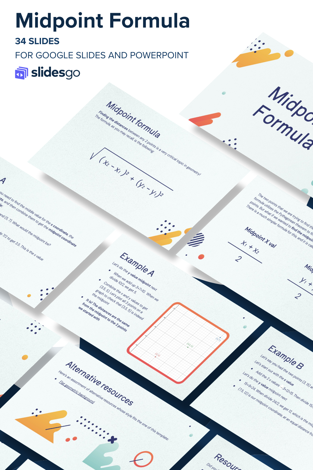 Midpoint Formula | Google Slides & PowerPoint