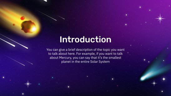 Magnifique thème de la galaxie | Google Slides et PowerPoint