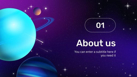Magnifique thème de la galaxie | Google Slides et PowerPoint