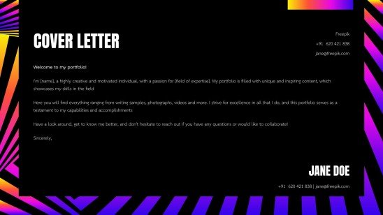 Trippy Style Portfolio | Google Slides & PowerPoint