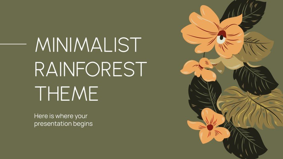 Minimalist Rainforest Theme | Google Slides & PowerPoint