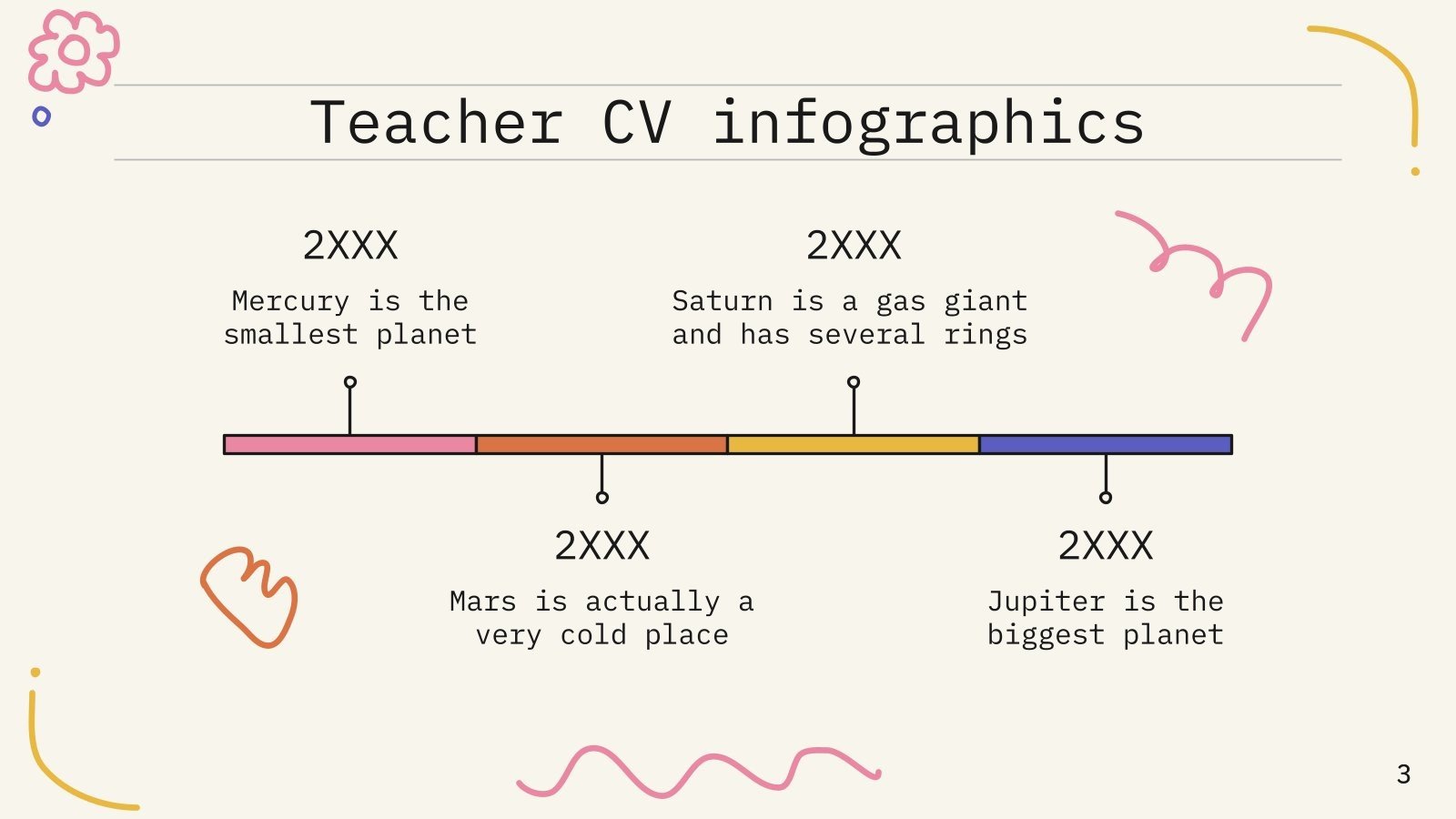 Special Education Teacher CV Infographics | Google Slides