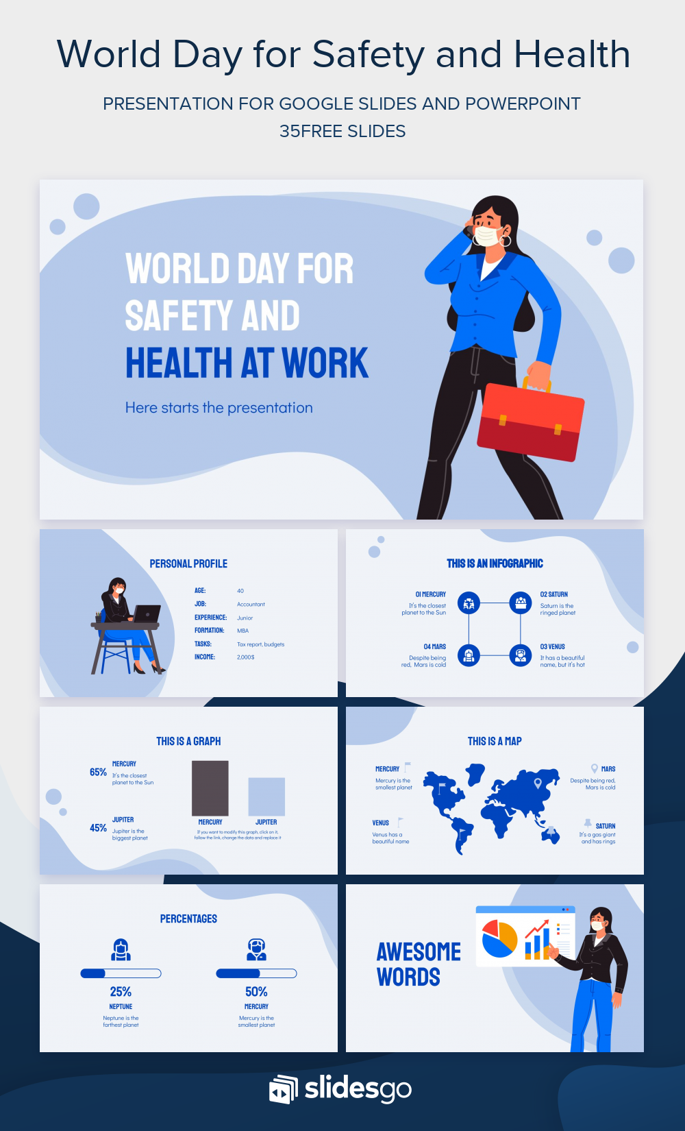 World Day for Safety and Health at Work | Google Slides & PPT
